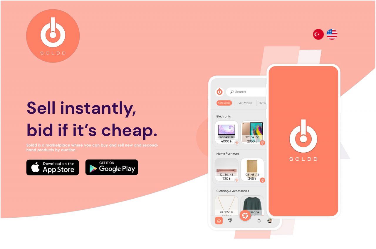 Soldd UI and Landing Page Design – Ömer Faruk Bozkurt